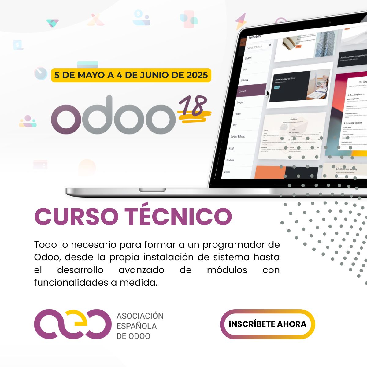 Curso Técnico Base Odoo 2025 | AEOdoo